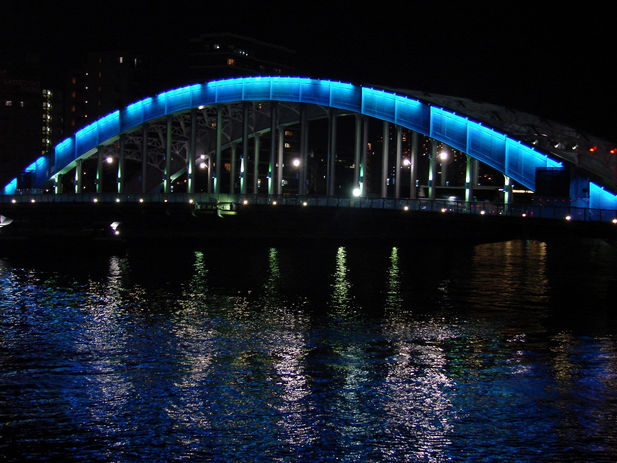 Sumidagawa Bridges at Night