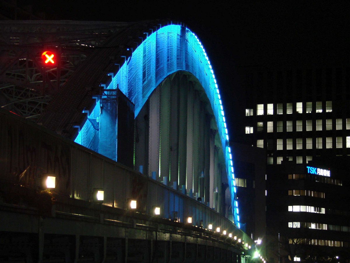 Sumidagawa Bridges at Night